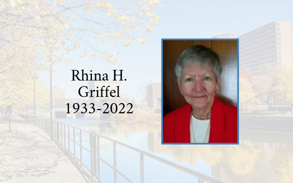 Rhina H. Griffel, 1933-2022 - Flint: Our Community, Our Voice